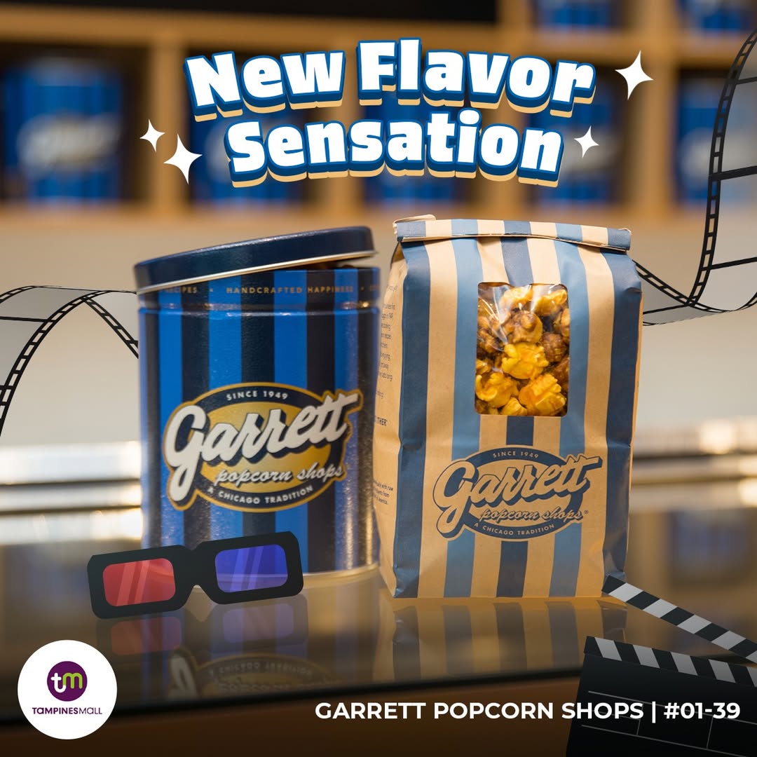 Garrett Popcorn: New Speculoos CaramelCrisp & Free Bag! | Tampines Mall ...